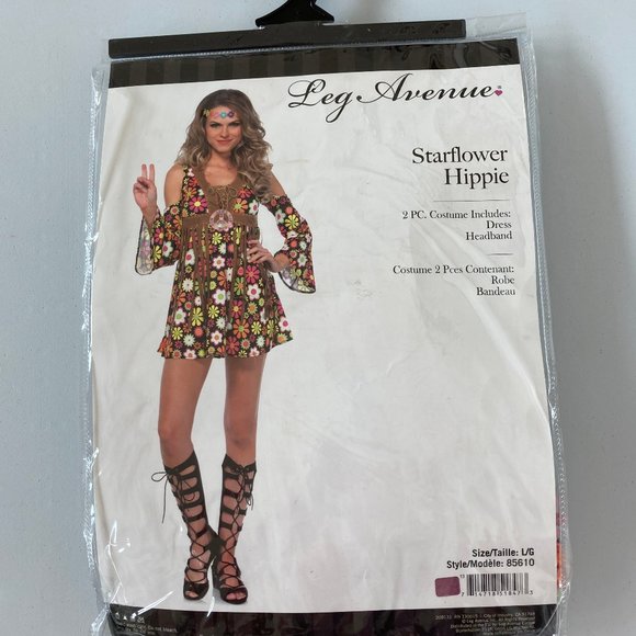 Leg Avenue Other Starflower Hippie Peace Boho Mini Dress Costume Poshmark